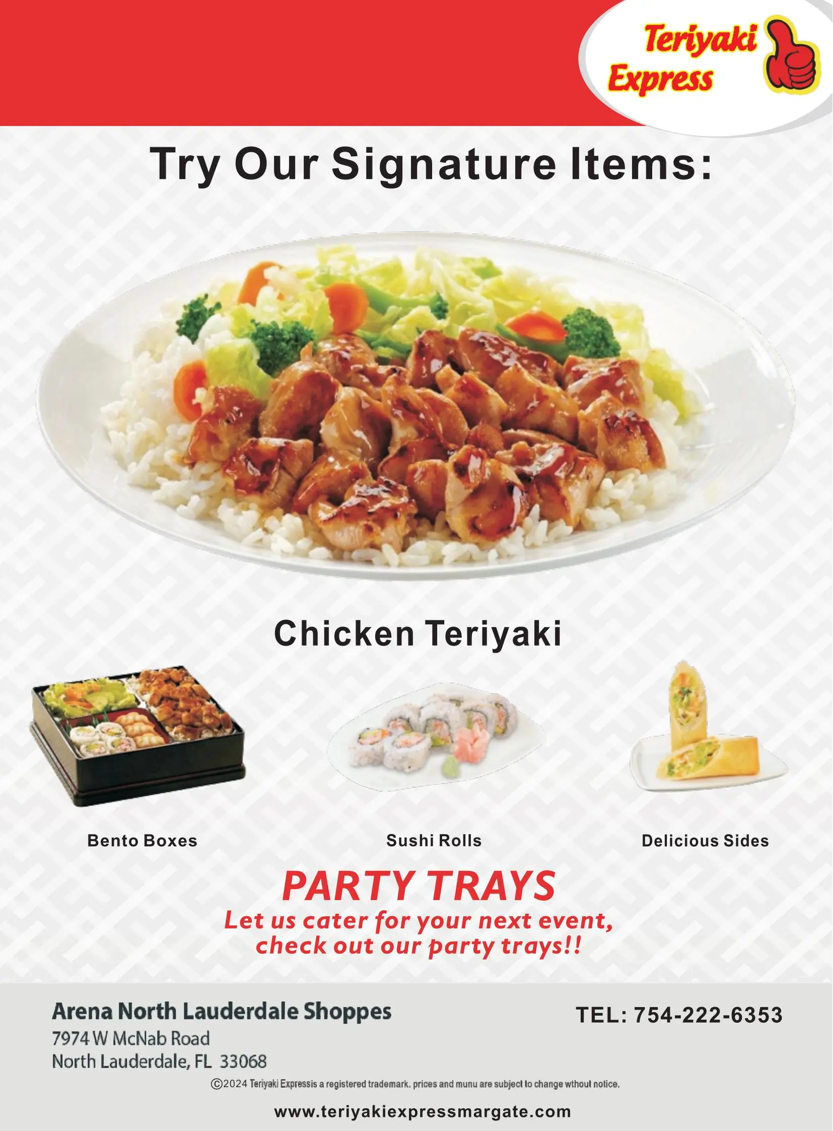 Menu - Teriyaki Express