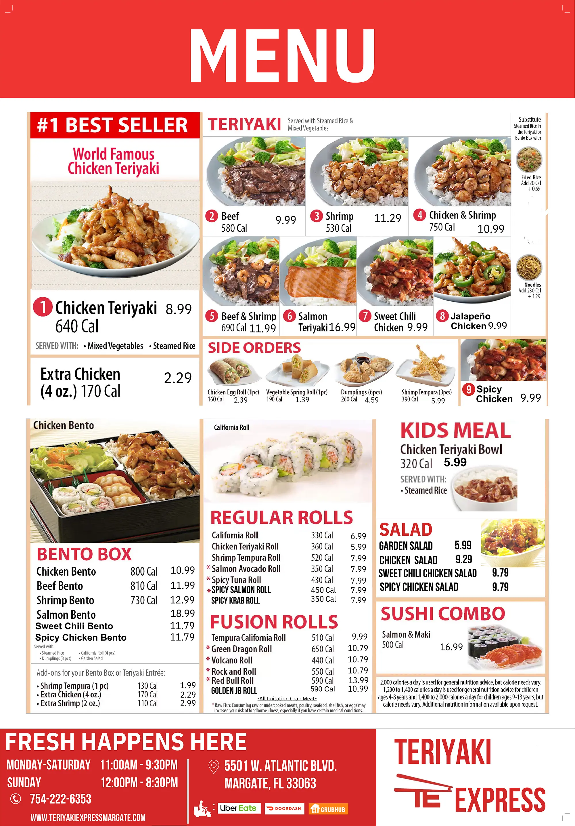 Menu - Teriyaki Express